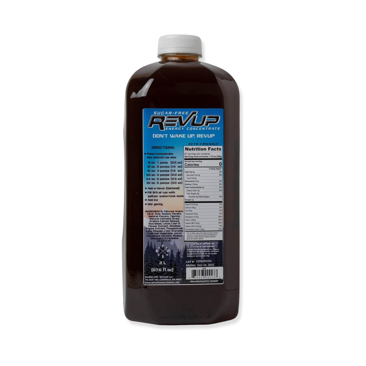 RevUp Energy Concentrate – Gourmet Latte